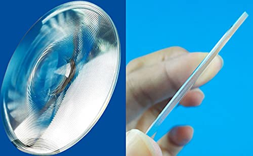 1PC Round Fresnel Lens Diameter 42mm LED Optical Thread Mirror Concentric Lens Concentric Circle Lens (B)