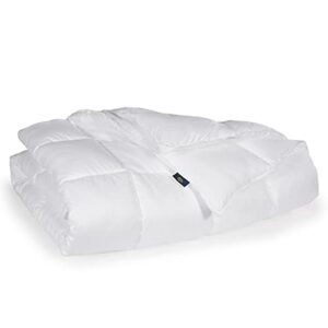 SERTA Down Illusion Hypoallergenic All Season Down Alternative Comforter with Corner Loops, King/Cal King, White, 1 Piece