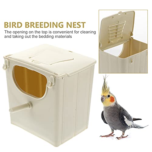 balacoo Bird Breeding Box Parakeet Nesting Box Bird Nest House Cage Hanging Bird Hut for Finch Cockatiel Budgie Conure Parrot