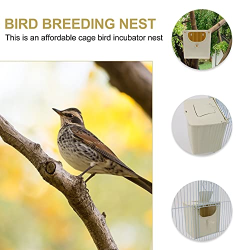 balacoo Bird Breeding Box Parakeet Nesting Box Bird Nest House Cage Hanging Bird Hut for Finch Cockatiel Budgie Conure Parrot