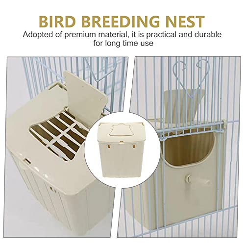 balacoo Bird Breeding Box Parakeet Nesting Box Bird Nest House Cage Hanging Bird Hut for Finch Cockatiel Budgie Conure Parrot