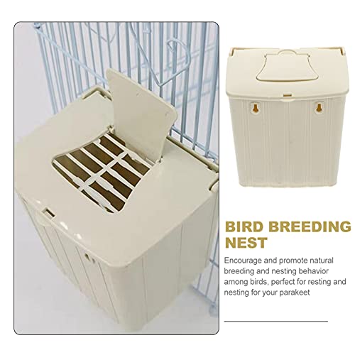 balacoo Bird Breeding Box Parakeet Nesting Box Bird Nest House Cage Hanging Bird Hut for Finch Cockatiel Budgie Conure Parrot