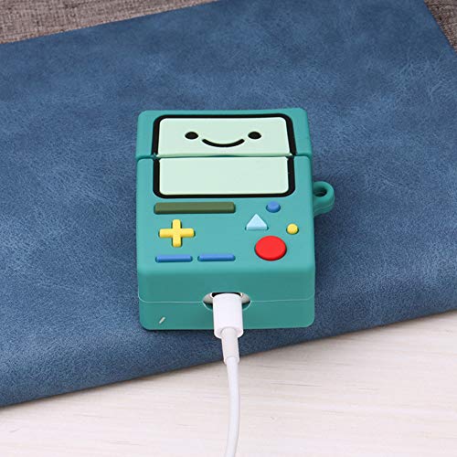 Compatible with Switch AirPods Case 1&2, Kids Teens Girls Boys Women Protective Silicone Skin Cover for AirPod Case Game, Funny Kawaii Cartoon 3D Cute Case for AirPods 1/2 (Teal Switch)