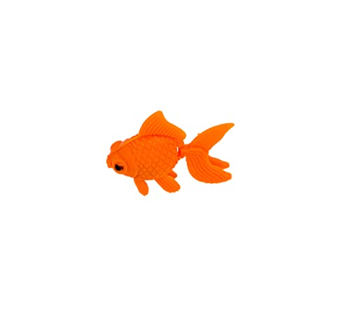 Neakomuki 20pcs Artificial Fish Fake Fish Plastic Floating Fish for Artificial Aquarium Orange Goldfish Ornament Decorations for Aquarium Fish Tank Fountain