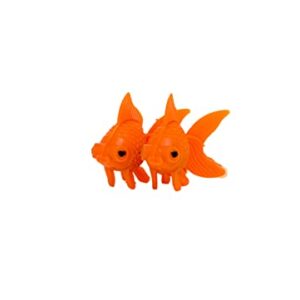 Neakomuki 20pcs Artificial Fish Fake Fish Plastic Floating Fish for Artificial Aquarium Orange Goldfish Ornament Decorations for Aquarium Fish Tank Fountain