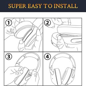 SOULWIT Ear Pads Cushions Replacement for SteelSeries Arctis 1/Arctis 3/Arctis 5/Arctis 7/Arctis 9X/Arctis Pro/Arctis Prime Headset, Earpads with Noise Isolation Foam