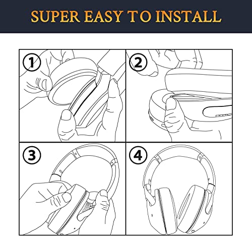 SOULWIT Ear Pads Cushions Replacement for SteelSeries Arctis 1/Arctis 3/Arctis 5/Arctis 7/Arctis 9X/Arctis Pro/Arctis Prime Headset, Earpads with Noise Isolation Foam