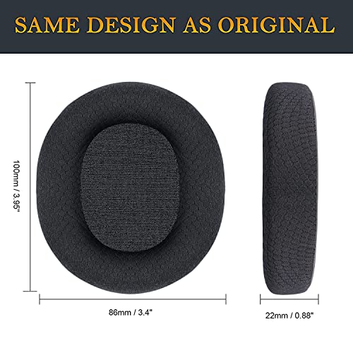 SOULWIT Ear Pads Cushions Replacement for SteelSeries Arctis 1/Arctis 3/Arctis 5/Arctis 7/Arctis 9X/Arctis Pro/Arctis Prime Headset, Earpads with Noise Isolation Foam