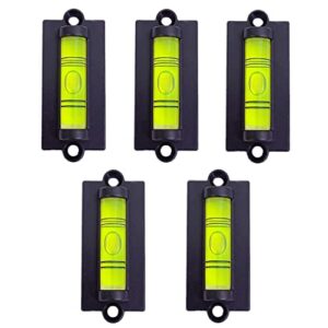 5pcs rv standard level with mounted ear bubble spirit levels for leveling camper, rv travel trailer, car camping, turntable, tv mounts, phonograph, tripod