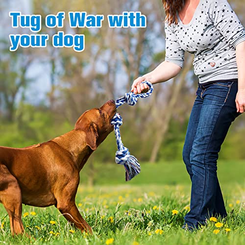 UPSKY Dog Rope Toys 2 Nearly Indestructible Dog Toys, Dog Toy for Medium to Large Breed, Dental Cleaning Chew Toys, Dog Tug Toy for Boredom, Dog Grinding Teeth, Dog Rope Toy for Aggressive Chewers