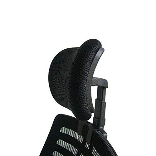 Adjustable Headrest for Office Chair, Chair Headrest Neck Protection Pillow Mesh Chair Universal Adjustable Height Upholstered Headrest for Ergonomic High Swivel Executive Chair-Headrest Only(Black)