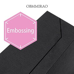 OBMMIRAO Upgrade 1PCS Black Gift Box 9.5x7x4 Inches, Sturdy Gift Box with Lid for Gift Packaging, Foldable Magnetic Closure Storage Boxes, Bridesmaid proposal box, Rectangle Collapsible Box