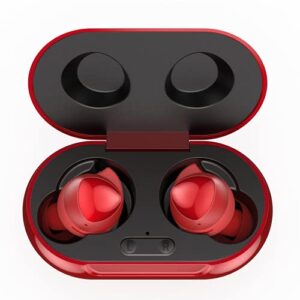 urbanx street buds plus true wireless earbud headphones for samsung galaxy j2 core - wireless earbuds w/noise isolation - red (us version with warranty)