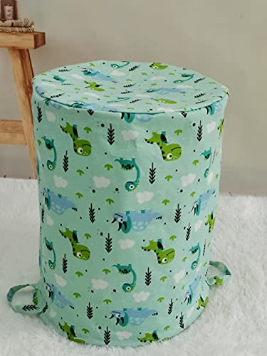 ELIVHINE Easter basket Storage Baskets Waterproof Foldable Organizer Large Storage Bins for Dirty Clothes Home and Office Toy Organizer Laundry Hamper (Forest Dinosaur)