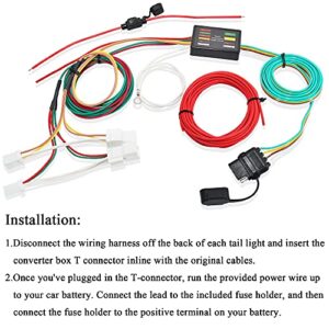 Oyviny Custom 4 Way 56165 Trailer Wiring Harness for Toyota RAV4 2006-2012, RAV4 Trailer Tow Wiring