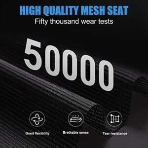 LMIKAF Ergonomic Mesh Office Chair, Adjustable Mesh Office Chair with 5D Padded Armrest, Lumbar Support, Thick Seat Cushion and Adjustable Headrest - 135° Rocking High Back Desk Chair