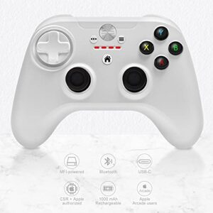 BEITONG MFi Certified Wireless Gamepad Controller Officially Apple Licensed Joystick iOS Wireless Gaming Controller for iPhone XS/11/12/12pro/XR, iPad Pro/Air, iPad, iPad Mini