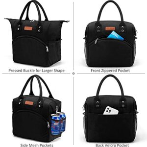 Insulated Lunch Bag for Women/Men, Reusable Lunch Box for Work Office School Picnic Beach, Freezable Large 16-Can Cooler Tote Bag Leakproof Lunch Bag for Adult Kids with Adjustable Shoulder Strap