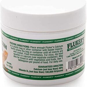 DBDPet Fluker's Repta Calcium with Vitamin D3 Reptile Supplement 2oz - Includes Attached Pro-Tip Guide