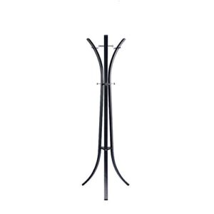 allora mid century modern metal coat rack in black