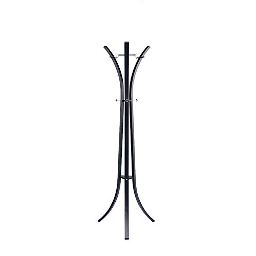 Allora Mid Century Modern Metal Coat Rack in Black