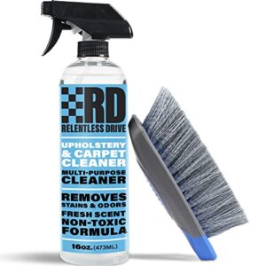 relentless drive car upholstery cleaner kit - car seat cleaner & car carpet cleaner - works great on stains, keep car interior smelling fresh - car interior cleaner