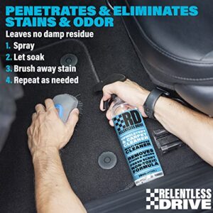 Relentless Drive Car Upholstery Cleaner Kit - Car Seat Cleaner & Car Carpet Cleaner - Works Great on Stains, Keep Car Interior Smelling Fresh - Car Interior Cleaner