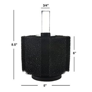 Premium Course Aquarium Sponge Filter - For Greater Intervals Between Cleaning! - Fits 10-75 Gallon Tanks - Fish Tank Sponge Filter - Compare To ATI Pro or Aquarium Co-Op Filter - High Quality