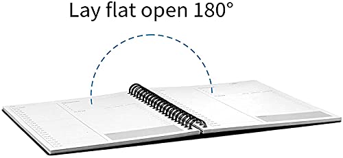 Undated Daily Planner, To Do List Notebook, Hourly Planner, Time Management Manual and Planner, Personal Organizers, 5.2"x7.5", 75 Sheets/150 Pages