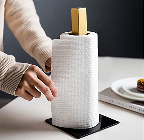 Heavy Standing Paper Towel Holder, Weighted Sturdy Holder for Paper Towel Rolls