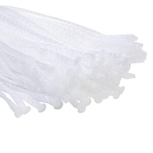 200 Pack Reusable Nylon Mesh Produce Bags, for Vegetables, Fruit, Seafood Boil Party Supplies (White, 23.6 In)