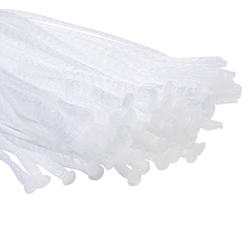 200 Pack Reusable Nylon Mesh Produce Bags, for Vegetables, Fruit, Seafood Boil Party Supplies (White, 23.6 In)