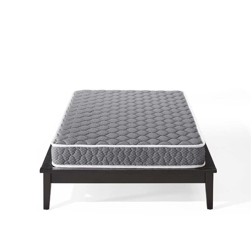 Allora Mila 6” Narrow Twin Mattress - Firm 6 Inch Twin Mattress in Grey