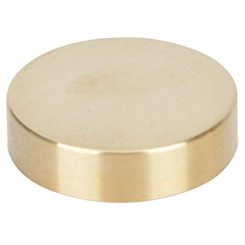 Alvinlite Jewelry Box, Round Jewelry Organizer Brass Storage Container Metal Pill Container Storage Box with Lid for Ring Necklace Earrings Gold(S)