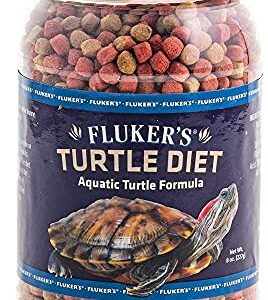 Fluker's Aquatic Turtle Formula Turtle Diet Dry Food 8oz - Includes Attached DBDPet Pro-Tip Guide