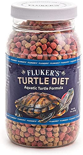 Fluker's Aquatic Turtle Formula Turtle Diet Dry Food 8oz - Includes Attached DBDPet Pro-Tip Guide