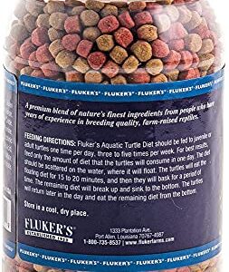 Fluker's Aquatic Turtle Formula Turtle Diet Dry Food 8oz - Includes Attached DBDPet Pro-Tip Guide