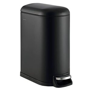 happimess hpm1010b roland 10.6-gallon step-open, black home, office, kitchen trash can