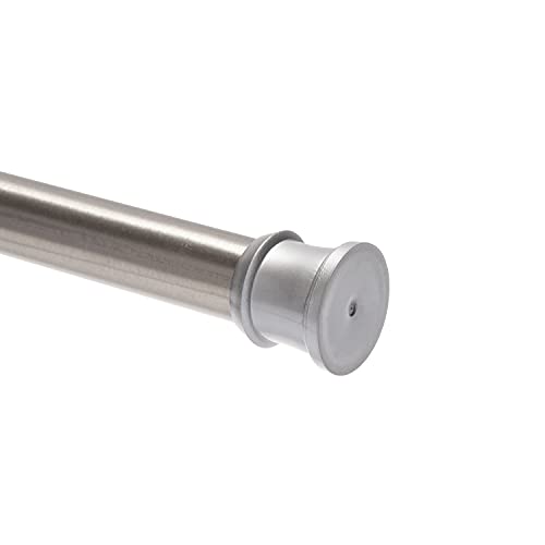 Interior Living 42-72 in. Adjustable Standard Shower Rod, Brushed Nickel