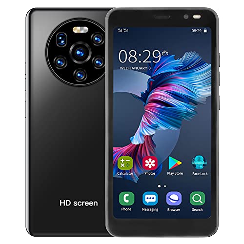 Zyyini 5.45 Inch Smart Phone, HD Smartphone Unlocked, Mate40 Pro Cell Phone, Full Screen Phone, Dual Card Dual Standby, Face Recognition, Dual Core CPU, for Android 6.0