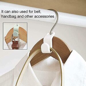 KiGesYo 48Pcs Clothes Hanger Connector Hooks, Cascading Hanger Hooks Extender Clips Connection Hooks for Heavy Duty Space Saving Outfit Hangers or Clothes Closet (White)