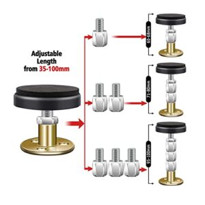 AIOUIERSCN Bed Frame Anti-Shake Tool, Adjustable Anti-Shake Tool, headboard Shockproof Stopper, Suitable for beds, cabinets, Sofas, Wall Retractable Tools，1.57-4.41inch,2pieces