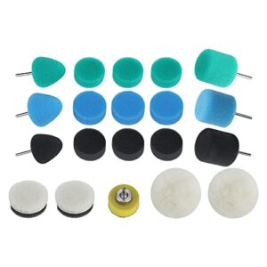 auinland mini detail polisher pads 1 inch buffing pad kit car detailing drill polish pads auto polisher machine set