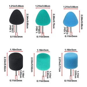 AuInLand Mini Detail Polisher Pads 1 Inch Buffing Pad Kit Car Detailing Drill Polish Pads Auto Polisher Machine Set