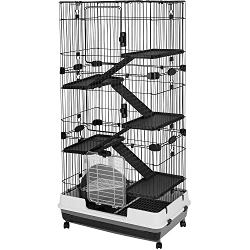 A&E Cage Company 80-3 Deluxe 6 Level Small Animal Cage, 32" L X 21" W X 60" H