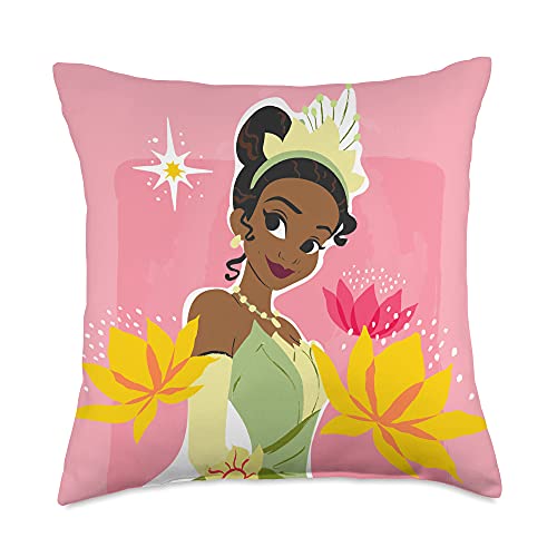 Disney Princess Tiana Pink Throw Pillow, 18x18, Multicolor