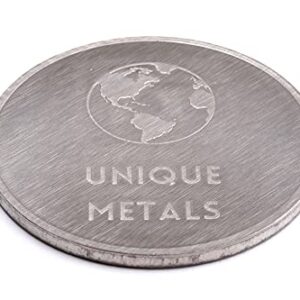 1 Troy Oz Titanium Round - .999 Pure Chemistry Element Design by Unique Metals