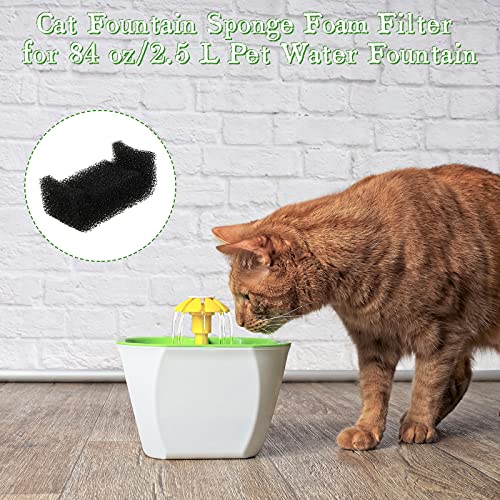 Outus 16 Pieces Sponge Filter for Cat Water Fountain Replacement Pet Fountain Foam Filter Cat Drinking Fountain Sponge Foam Filter for Pet Dog Cat Fountain