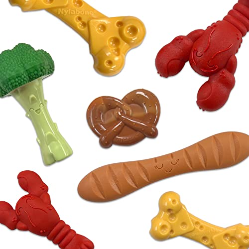 Nylabone Pretzel Dog Toy - Power Chew Dog Toy for Aggressive Chewers - Bacon & Peanut Butter Small/Regular (1 Count)