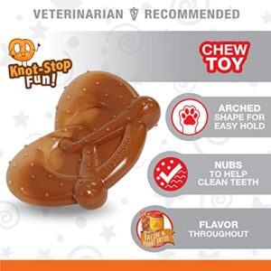 Nylabone Pretzel Dog Toy - Power Chew Dog Toy for Aggressive Chewers - Bacon & Peanut Butter Small/Regular (1 Count)